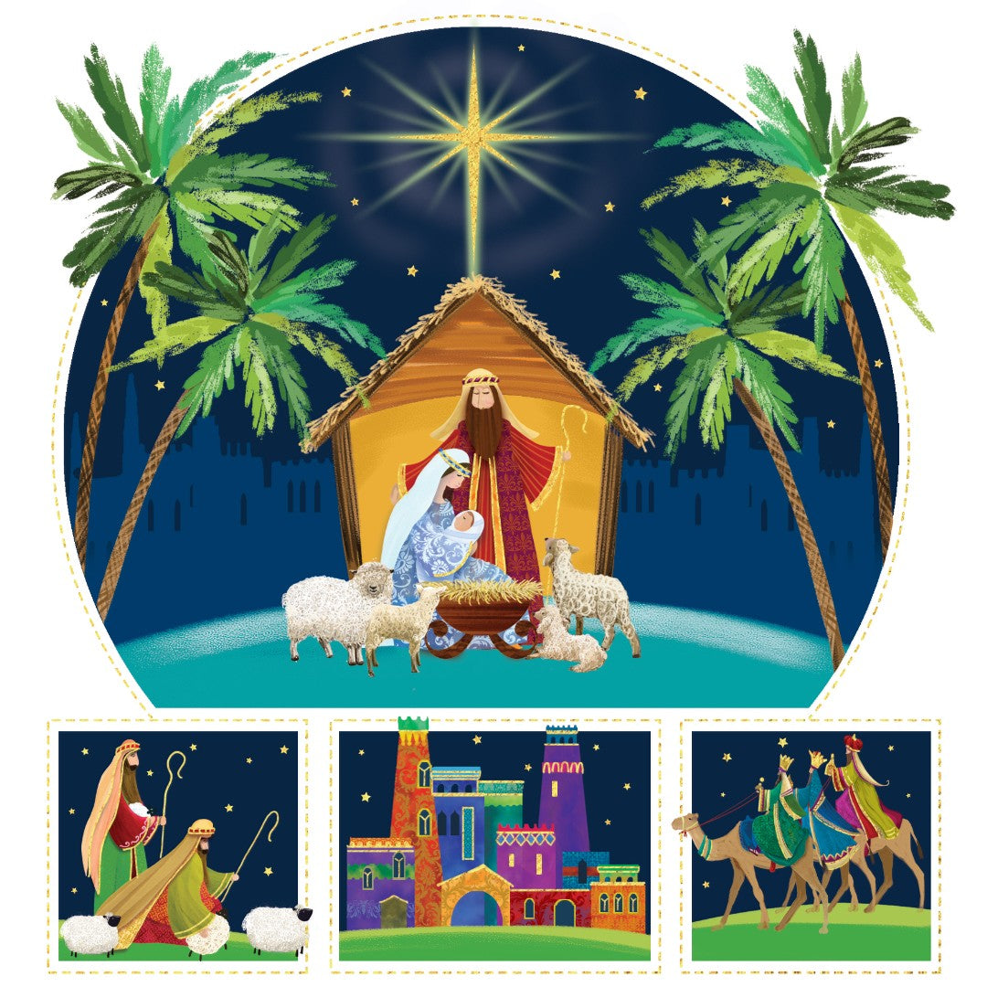 Nativity Story Christmas Cards - Pack Of 20 – Re-vived