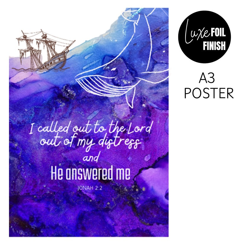 Jonah - I Called Out to the Lord A3 Poster – Re-vived