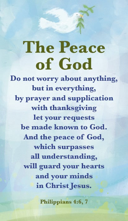 Prayer Card Peace of God – Re-vived