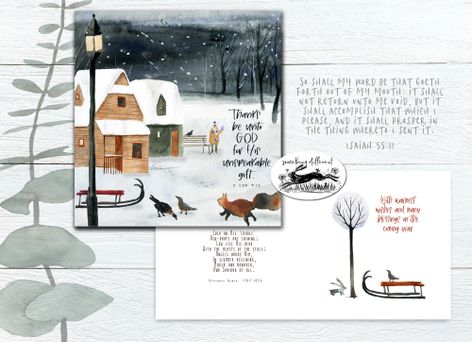 Thanks Be Unto God For His Unspeakable Gift - Christmas Card | Re-vived