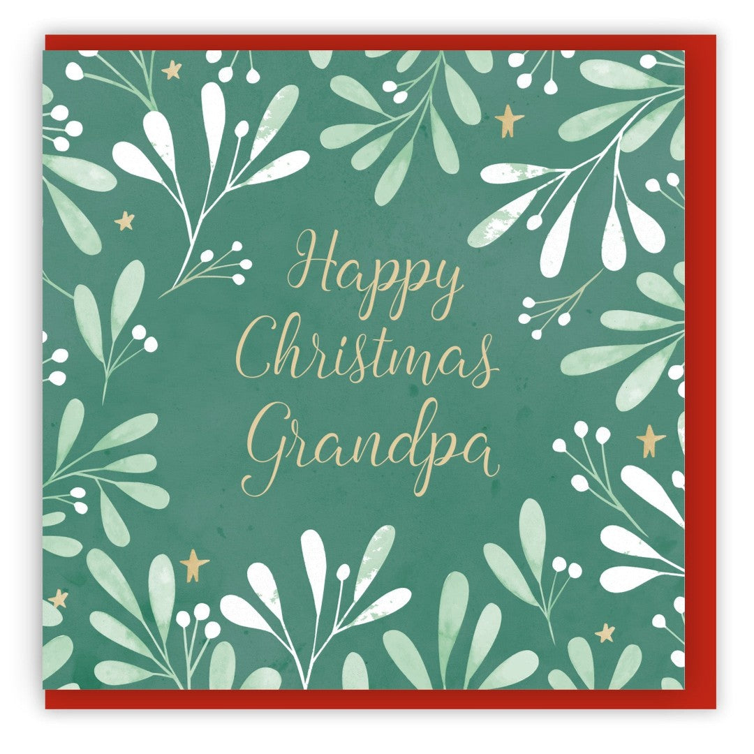 Happy Christmas Grandpa Single Christmas Card – Re-vived