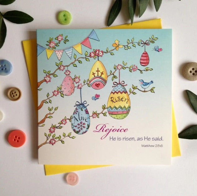 Rejoice Tree Easter Cards (Pack of 5) – Re-vived