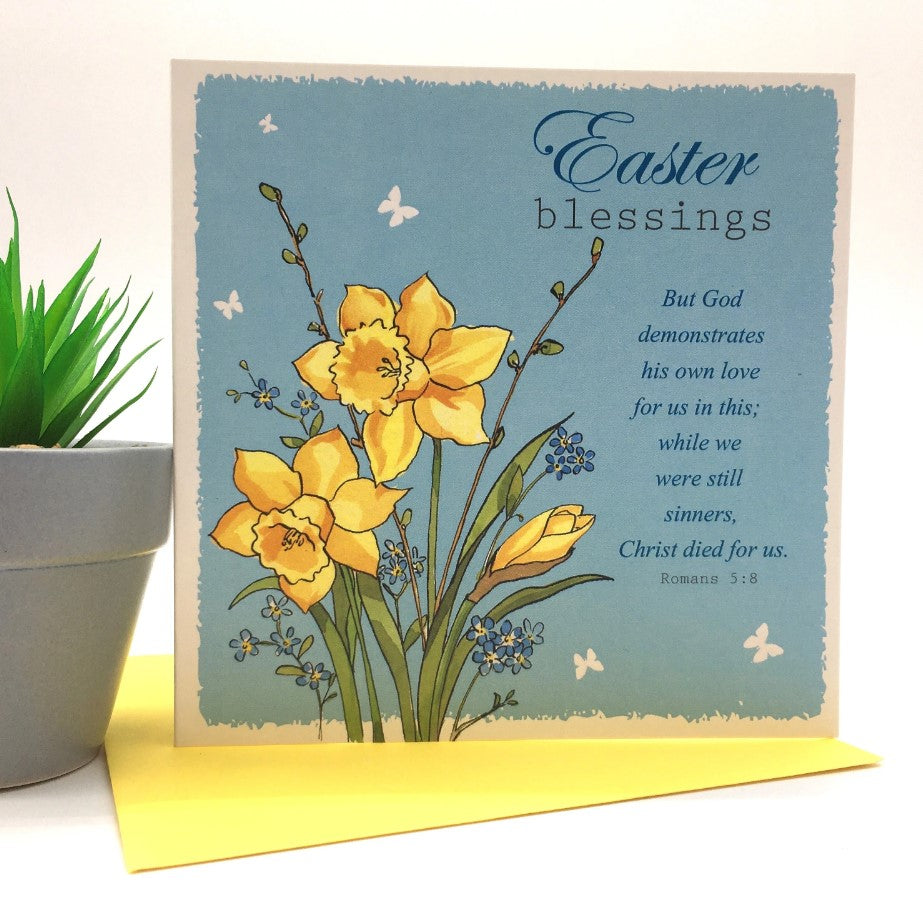 Spring Flowers Easter Cards (Pack of 5) – Re-vived