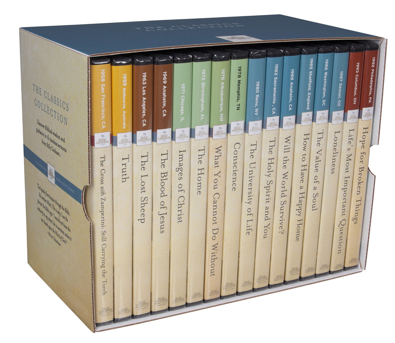 Billy Graham Classic Collection Box Set (16 DVD's) – Re-vived